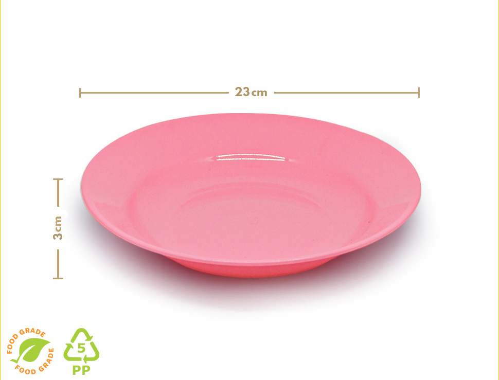 PM 180 - Piring Makan - Golden Sunkist Plasticware
